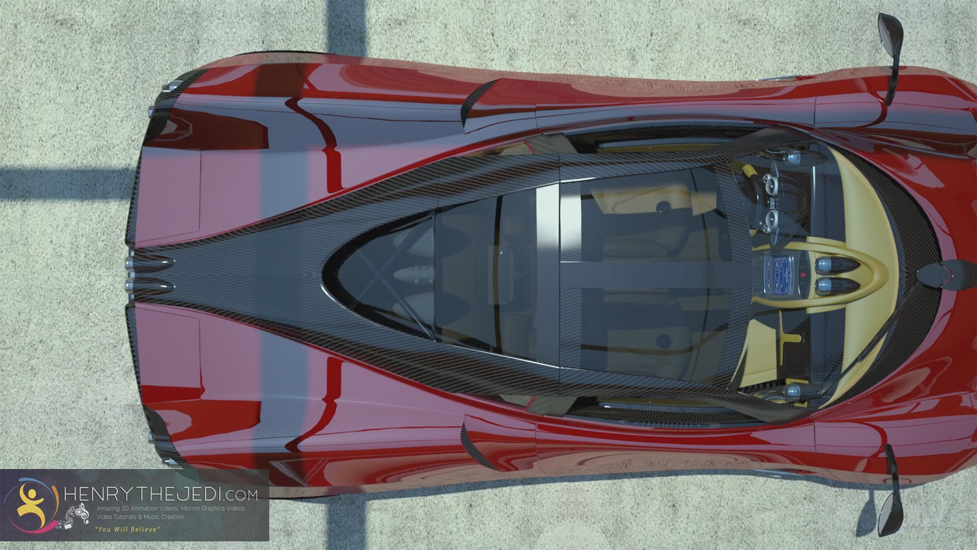 Pagani Huayra Detailed 3D Car Modeling & Animation – Henrythejedi.com