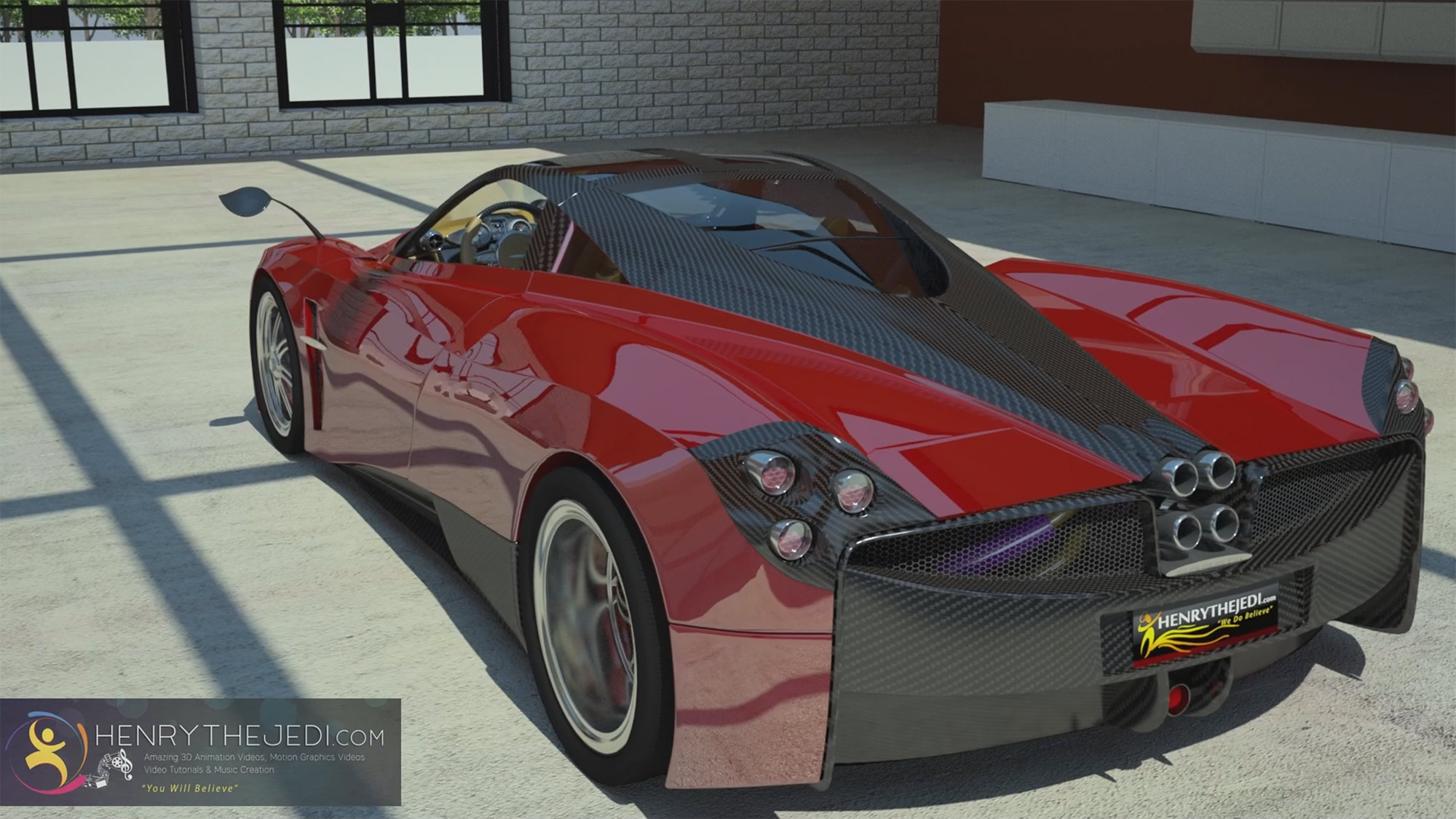 Pagani Huayra Detailed 3D Car Modeling & Animation – Henrythejedi.com