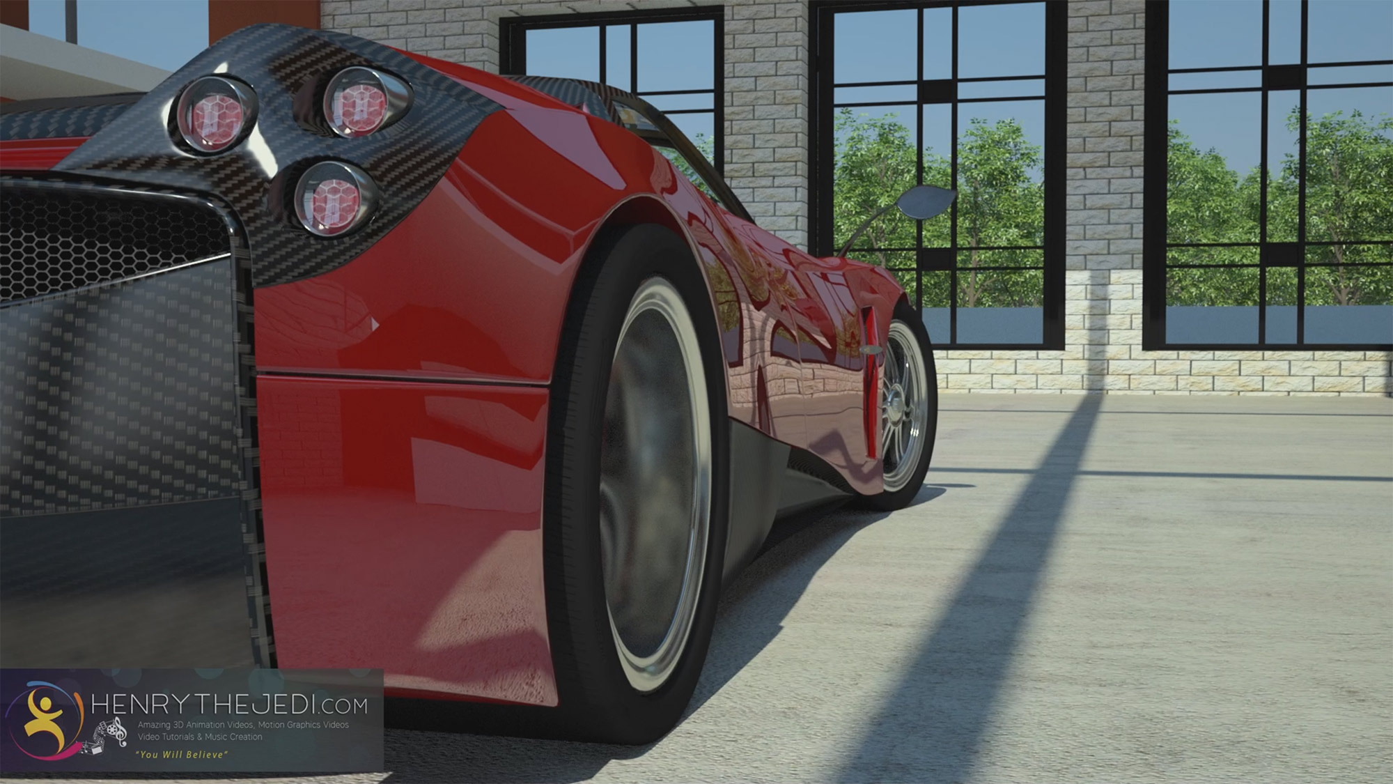 Pagani Huayra Detailed 3D Car Modeling & Animation – Henrythejedi.com
