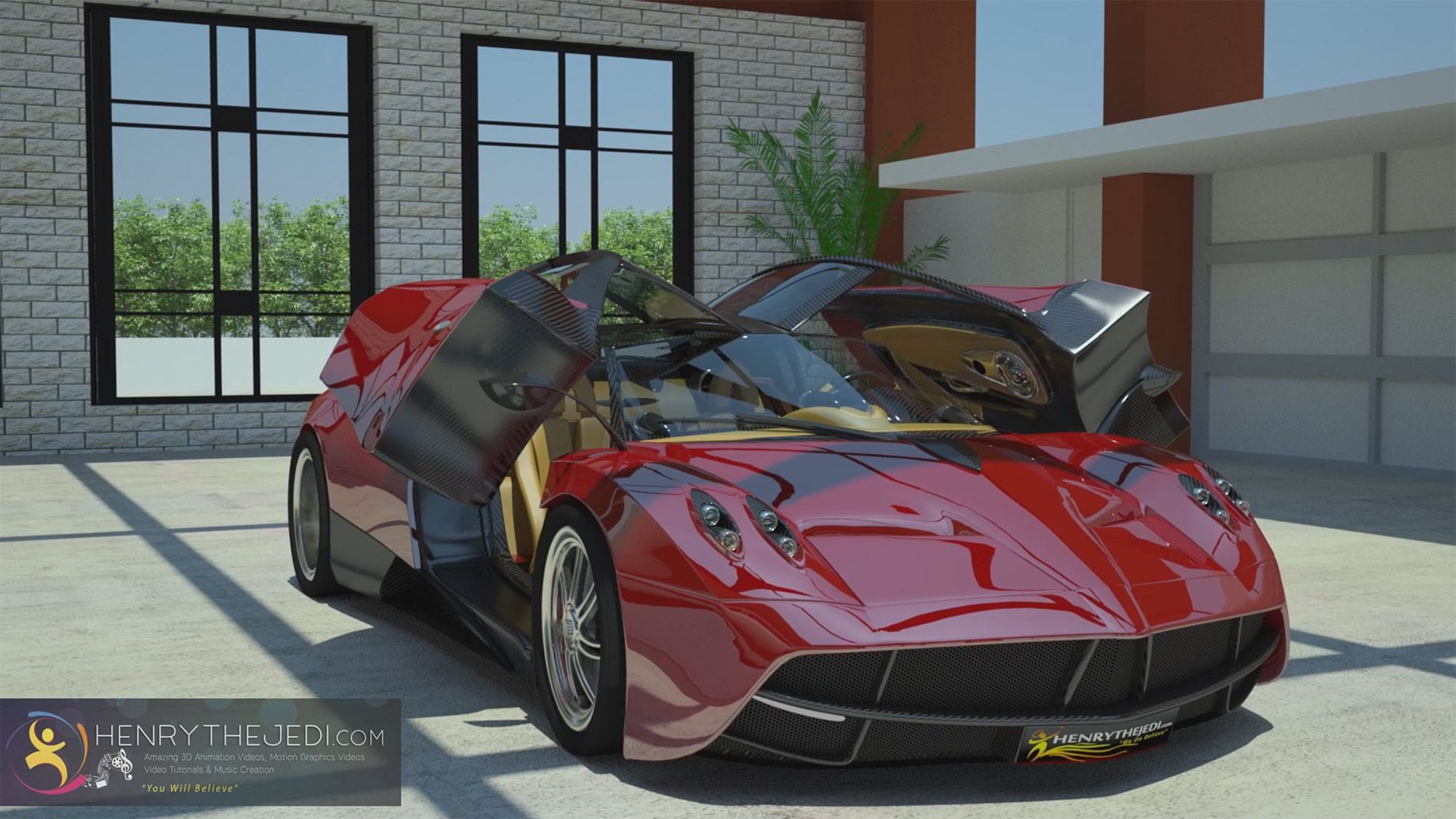 Pagani Huayra Detailed 3D Car Modeling & Animation – Henrythejedi.com