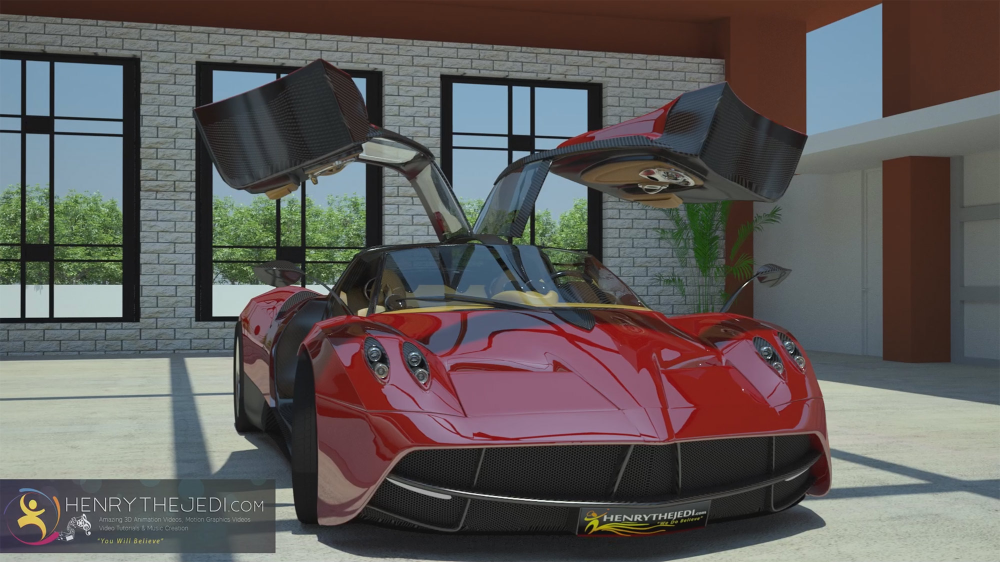 Pagani Huayra Detailed 3D Car Modeling & Animation – Henrythejedi.com