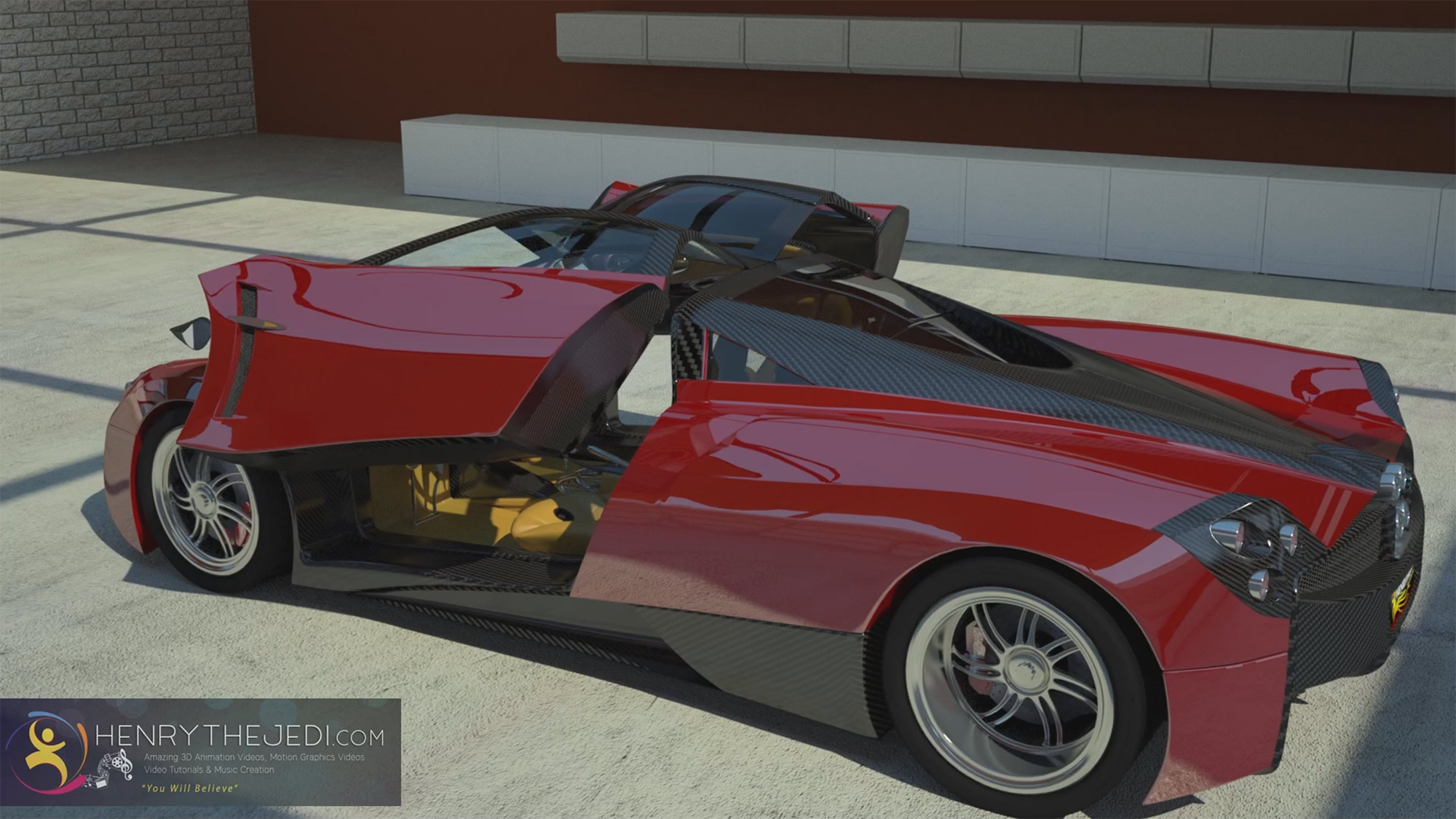 Pagani Huayra Detailed 3D Car Modeling & Animation – Henrythejedi.com