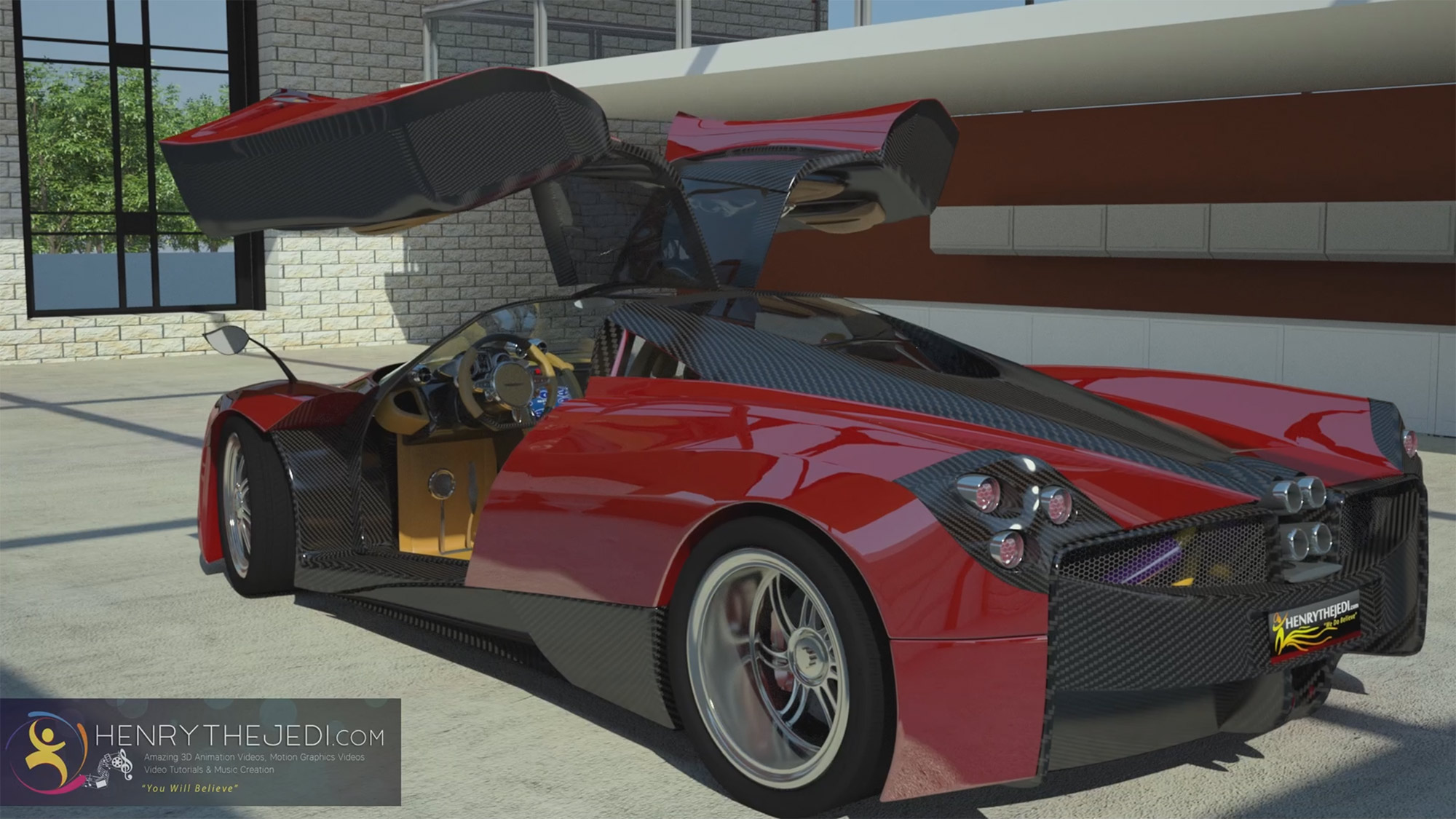 Pagani Huayra Detailed 3D Car Modeling & Animation – Henrythejedi.com