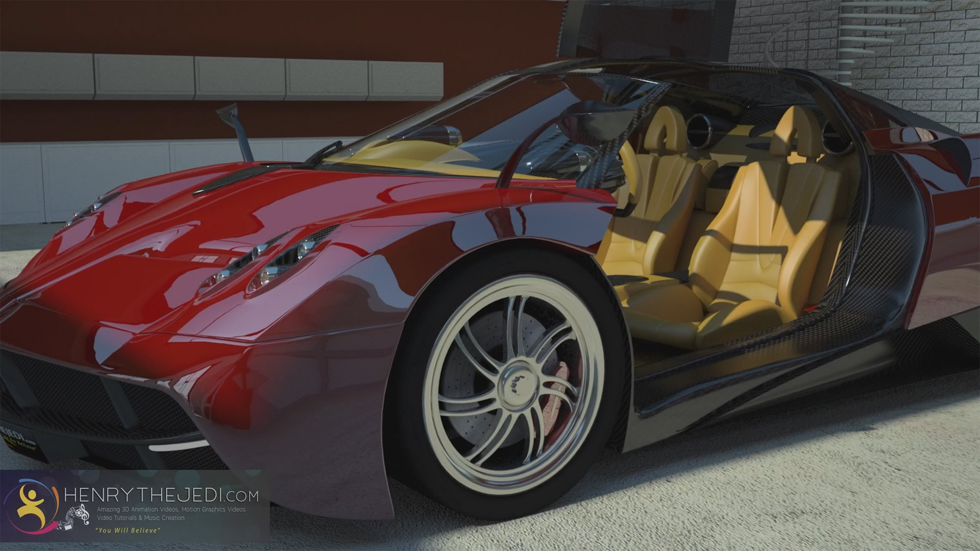 Pagani Huayra Detailed 3D Car Modeling & Animation – Henrythejedi.com