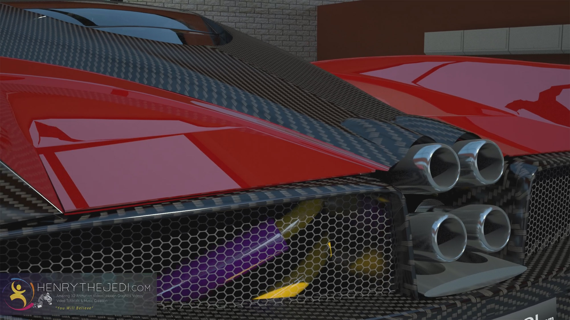 Pagani Huayra Detailed 3D Car Modeling & Animation – Henrythejedi.com