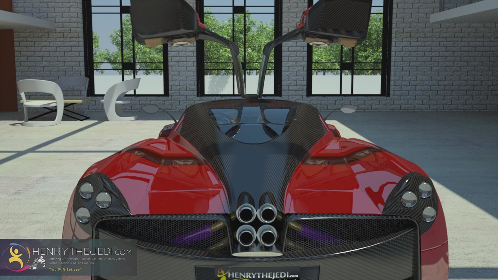 Pagani Huayra Detailed 3D Car Modeling & Animation – Henrythejedi.com