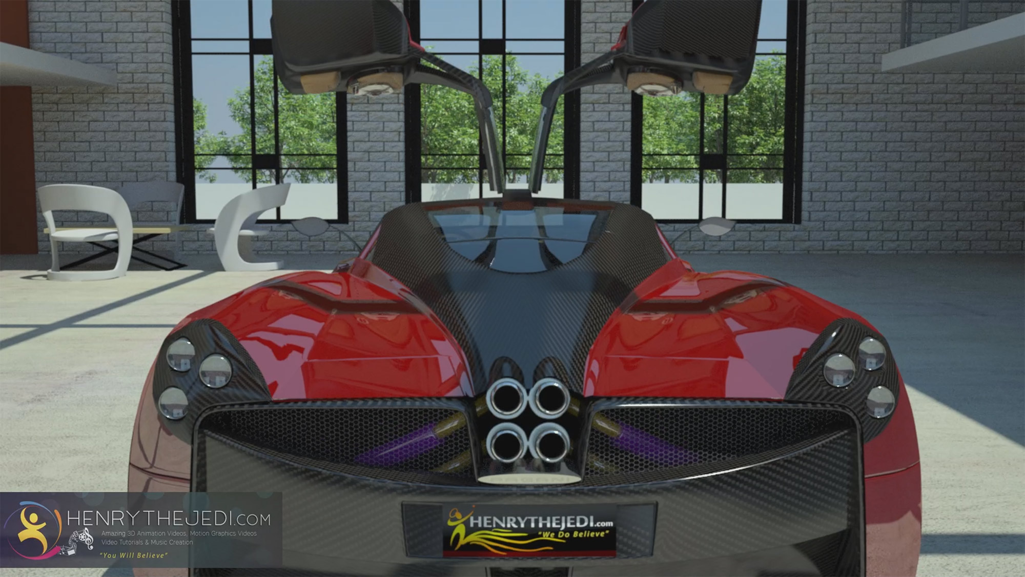 Pagani Huayra Detailed 3D Car Modeling & Animation – Henrythejedi.com