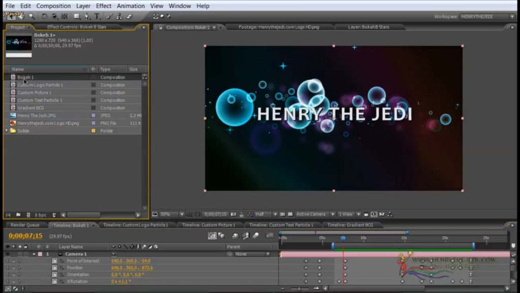 3D Bokeh in Adobe After Effects – Henrythejedi.com